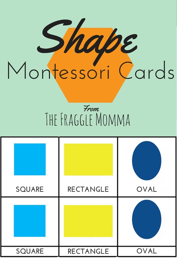 Free Printable Montessori 3-Part Cards For Teaching Shapes - At Home ...